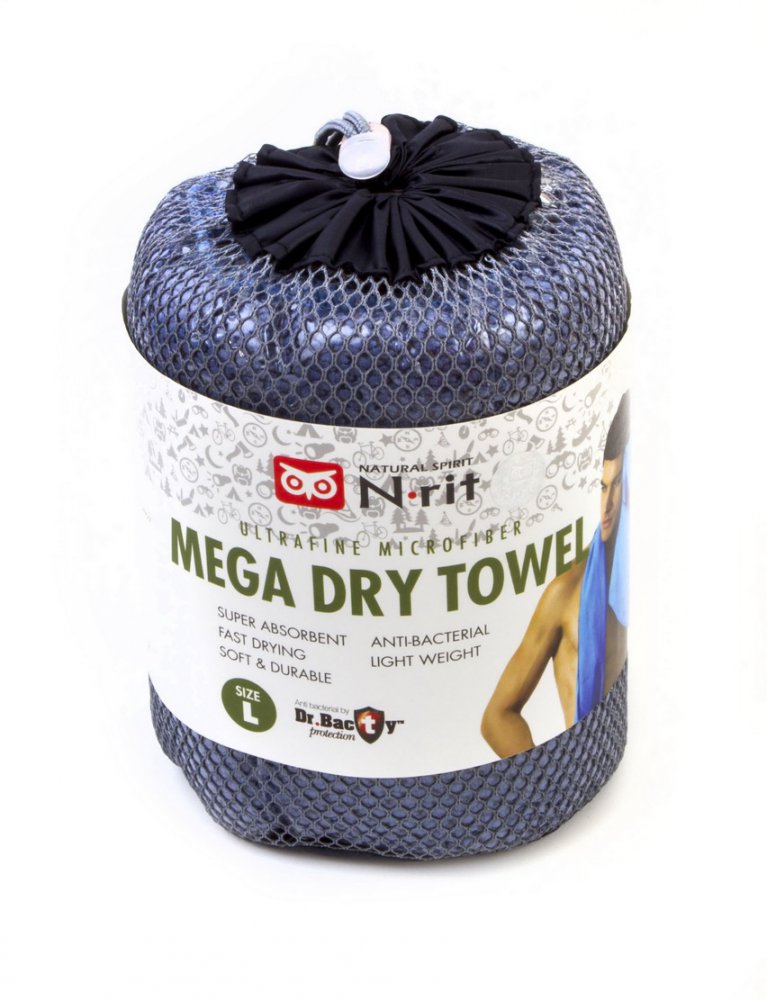 Rychleschnoucí osuška Mega Dry šedá M | LENOŠÍME.CZ